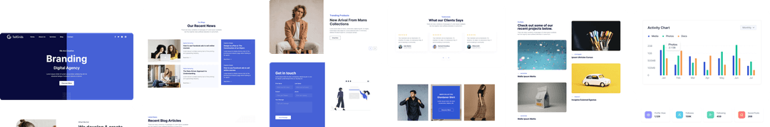 Vue Tailwind CSS UI Components - Tailwind Vue.js Blocks | TailGrids