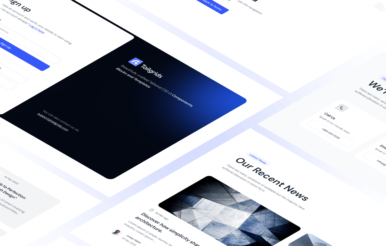 Tailgrids React Beautiful And Modern React Ui Component Library