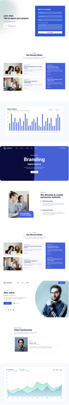 React Tailwind CSS UI Components - Tailwind React Blocks | TailGrids