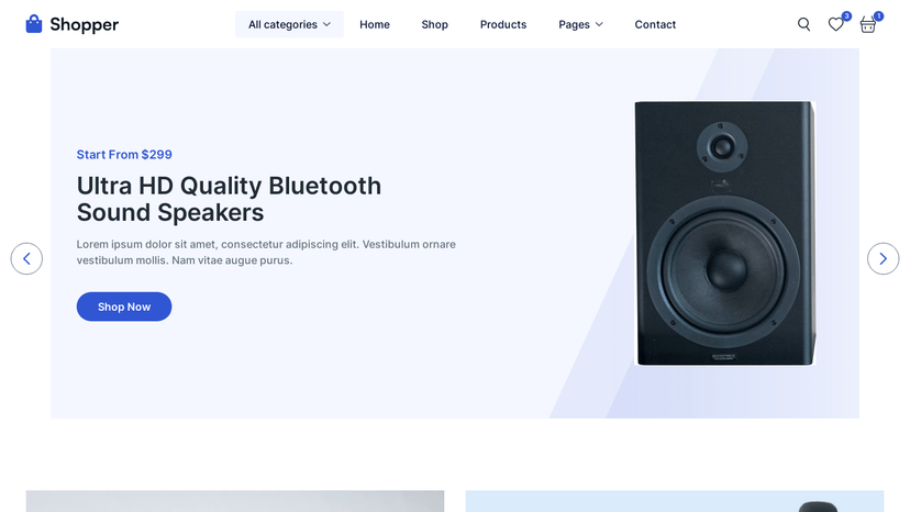 Shopper - Tailwind E-Commerce Template | TailGrids