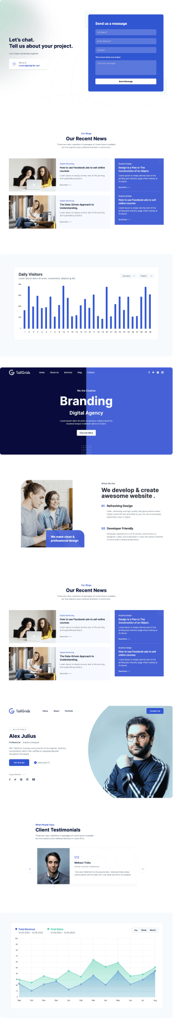 UI Kit, Library and Design System for Figma | TailGrids