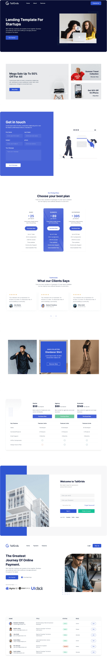 UI Kit, Library and Design System for Figma | TailGrids