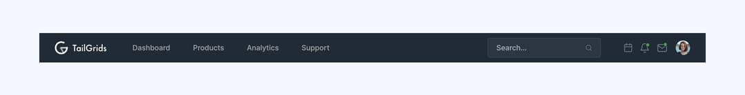 Tailwind Horizontal Menus - Components and Sections | TailGrids
