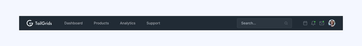 Tailwind Horizontal Menus - Components and Sections | TailGrids