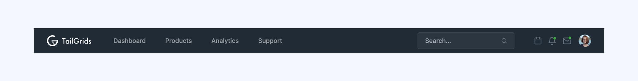 Tailwind Horizontal Menus - Components and Sections | TailGrids