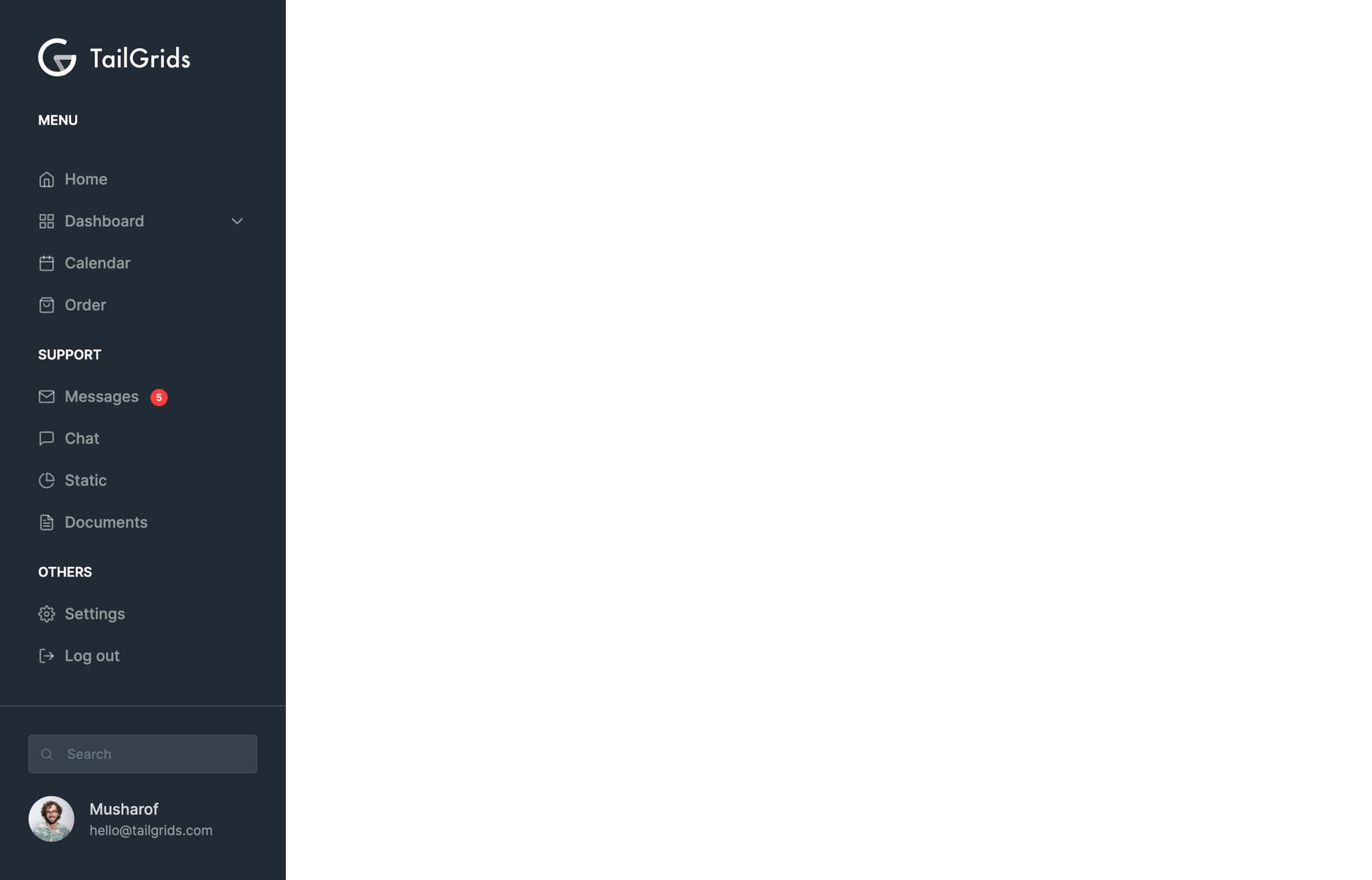 Tailwind Vertical Navbars - Components and Sections | TailGrids