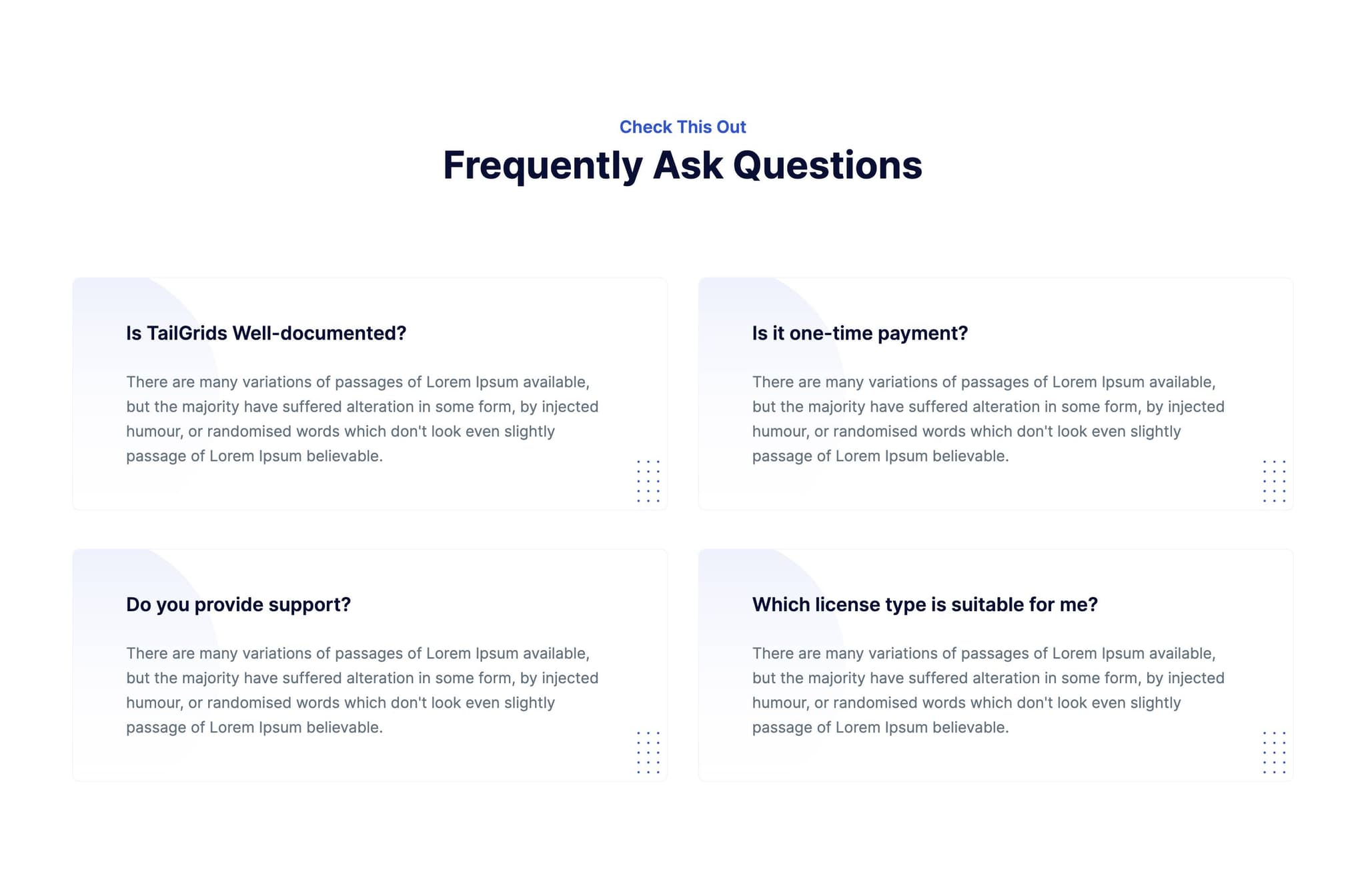 Tailwind Accordions - Components and Sections | TailGrids