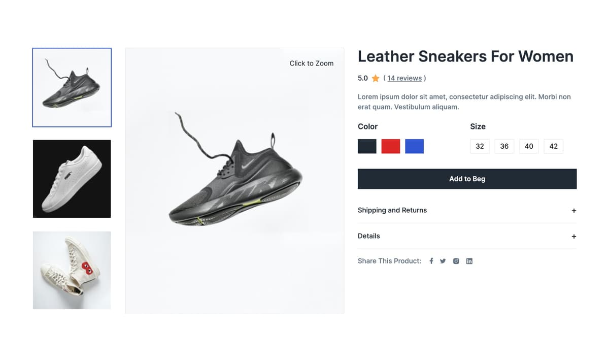 Tailwind Product Details - Components and Sections | TailGrids