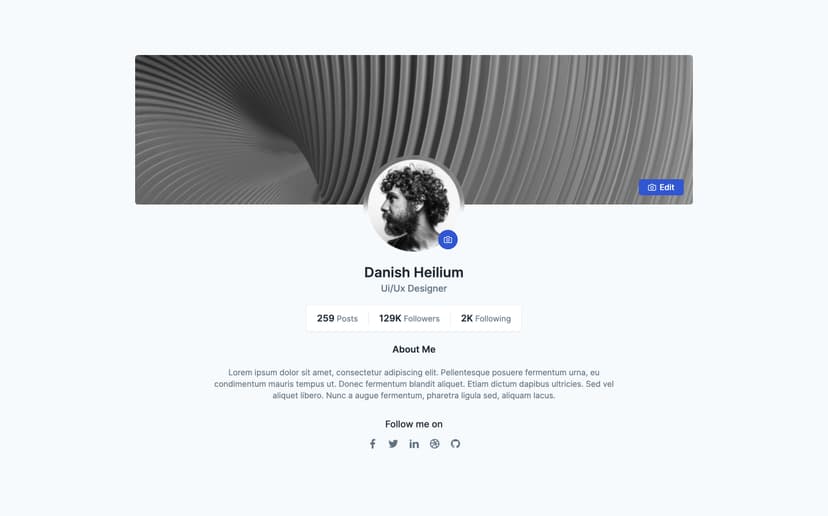 React Profiles | TailGrids