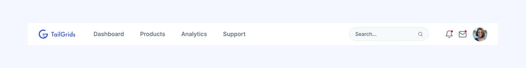 Tailwind Horizontal Menus - Components and Sections | TailGrids
