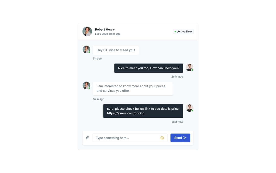 Tailwind Chat Boxes - Components and Sections | TailGrids