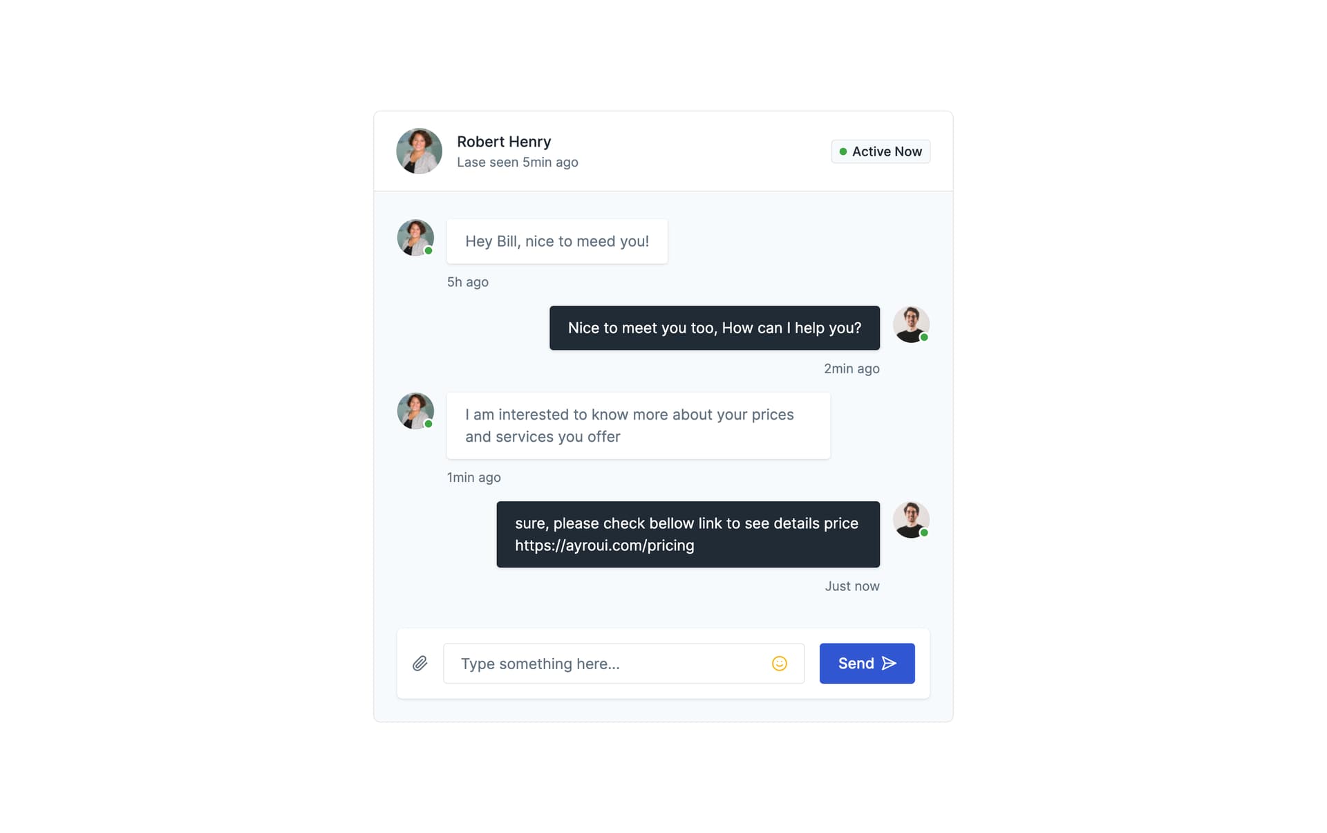 Tailwind Chat Boxes - Components and Sections | TailGrids