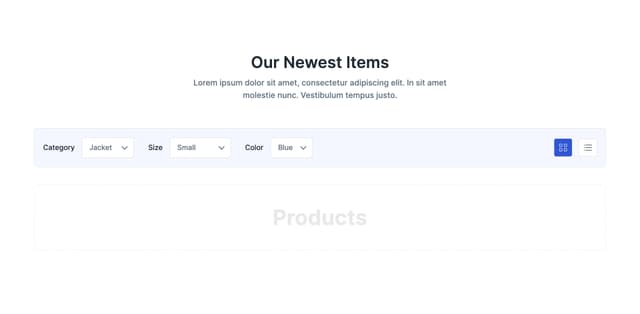 Tailwind Filters - Components and Sections | TailGrids