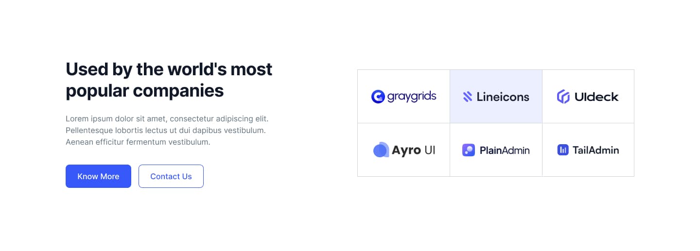 Tailwind Brands - Components and Sections | TailGrids