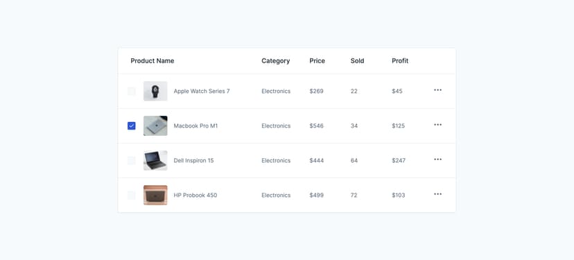 Tailwind Tables - Components and Sections | TailGrids