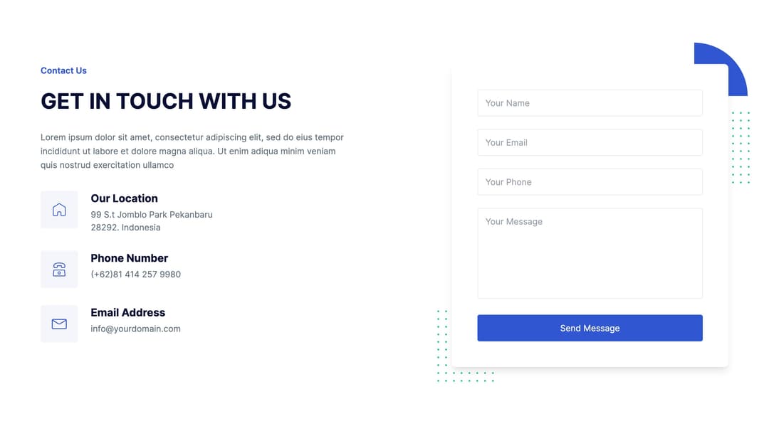 Tailwind Contacts - Components and Sections | TailGrids