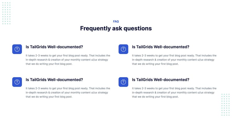 Tailwind Accordions - Components and Sections | TailGrids