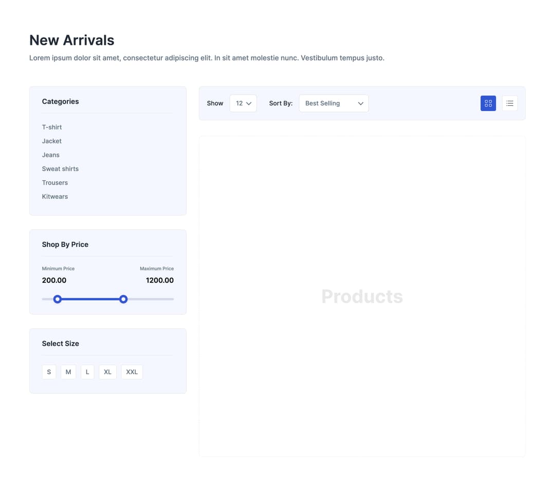 Tailwind Filters - Components and Sections | TailGrids