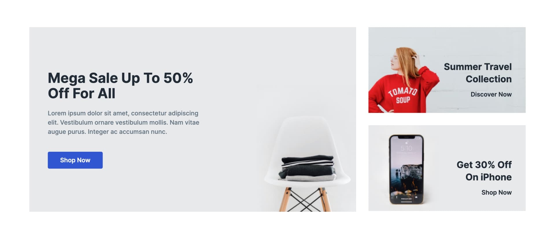 Tailwind E-Commerce Headers - Components and Sections | TailGrids