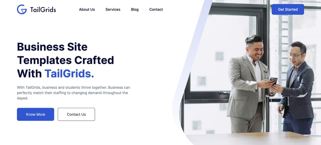 Tailwind Headers & Hero Area - Components and Sections | TailGrids