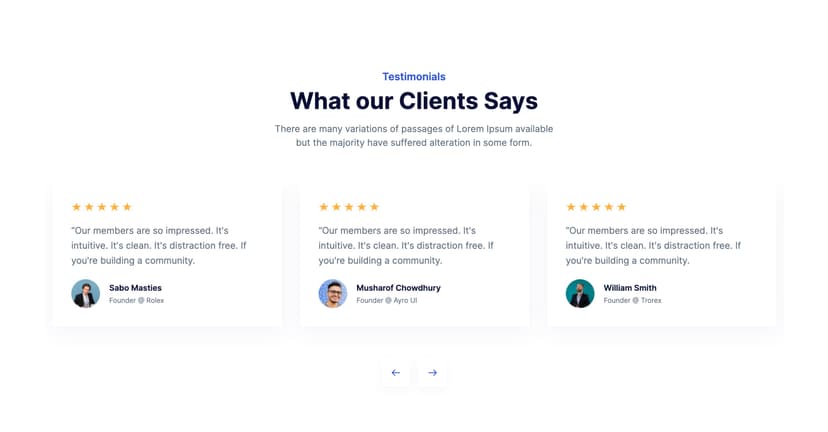 Tailwind Testimonials - Components and Sections | TailGrids