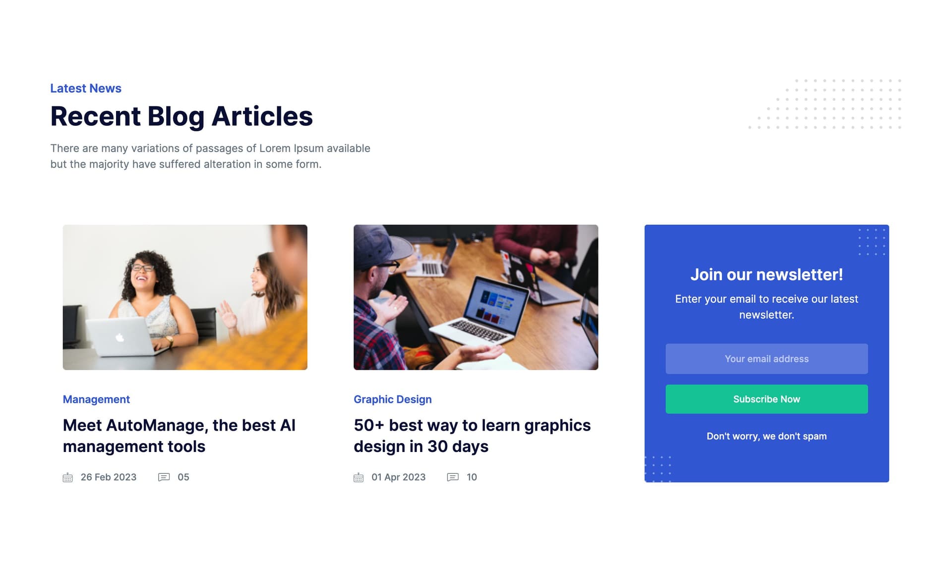 Tailwind Blogs - Components and Sections | TailGrids