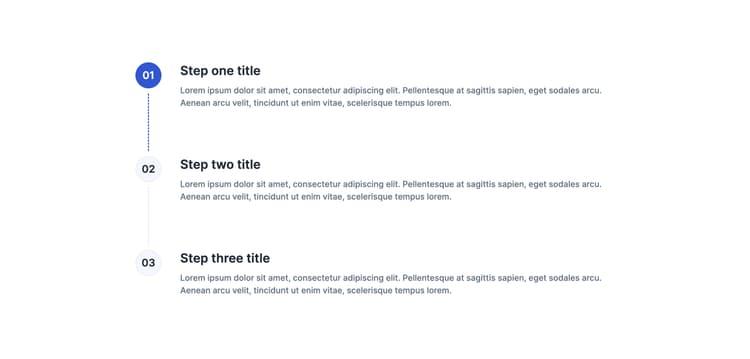Tailwind Steps - Components and Sections | TailGrids