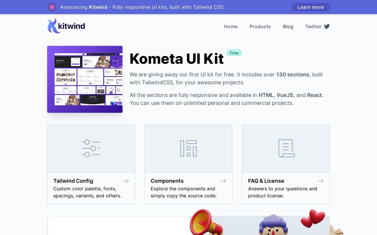 Best Free Tailwind Css Component Libraries And Ui Kits 2022 Tailgrids